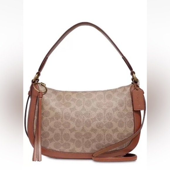 Coach | Bags | Coach Sutton In Signature Canvas 52577 Tanrustgold ...